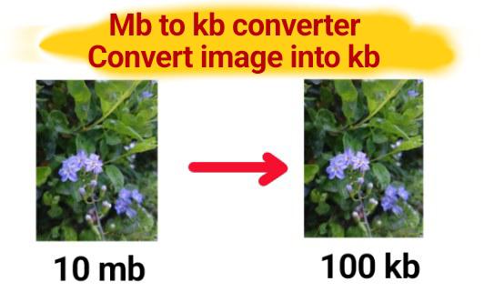 Mb to kb converter - Convert image into kb